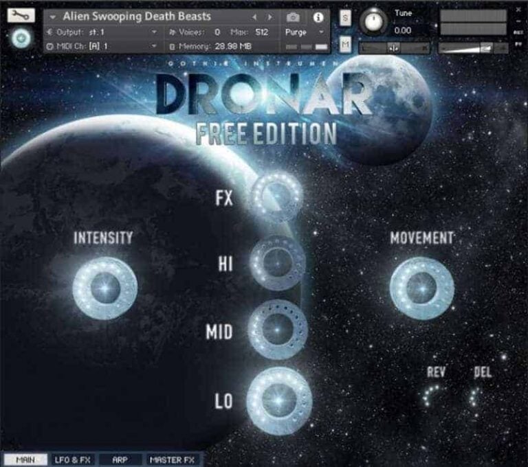 Time+Space Releases DRONAR Free Edition For NI Kontakt - Bedroom ...