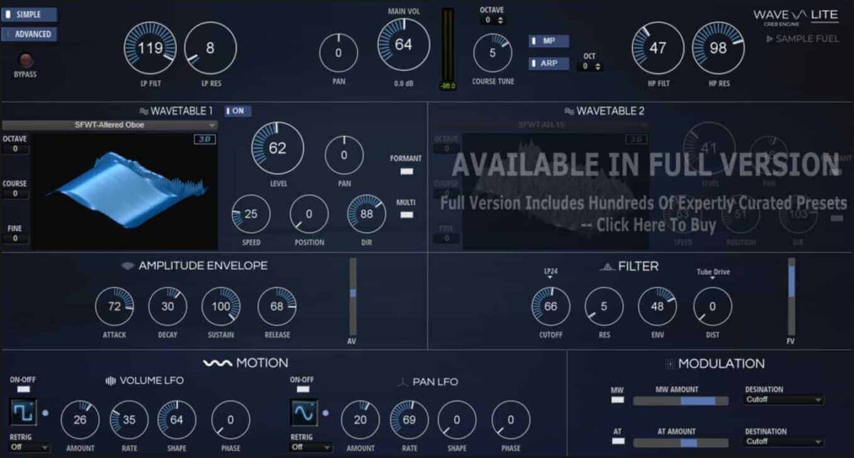 WAVE-LITE Is A FREE Wavetable Synthesizer For HALion Sonic SE - Bedroom ...