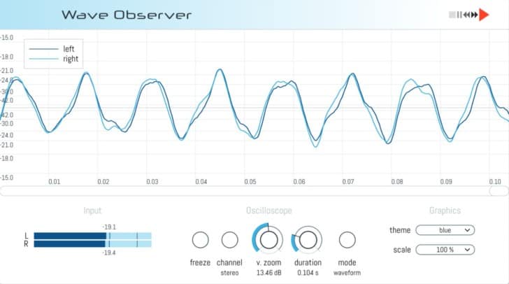 Press Play Releases Free Wave Observer Oscilloscope Plugin
