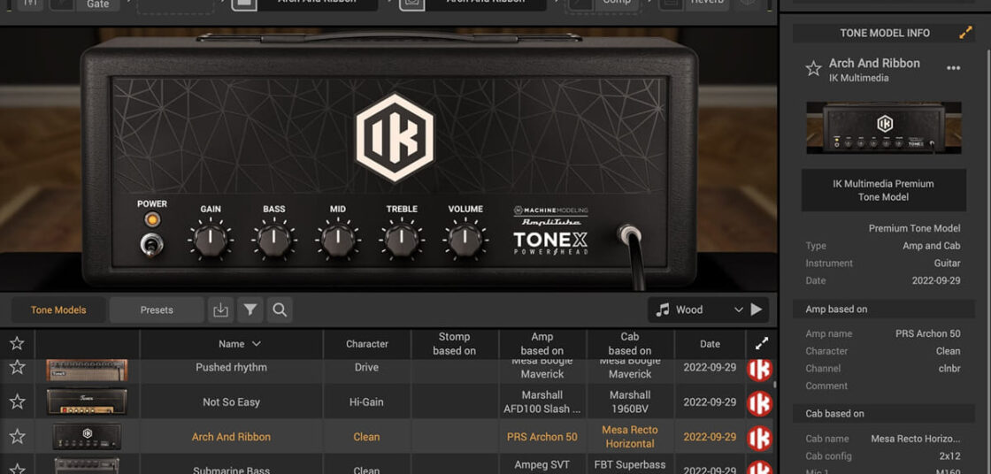 IK Multimedia Releases FREE Amplitube Tonex CS Tone Modeler - Bedroom ...