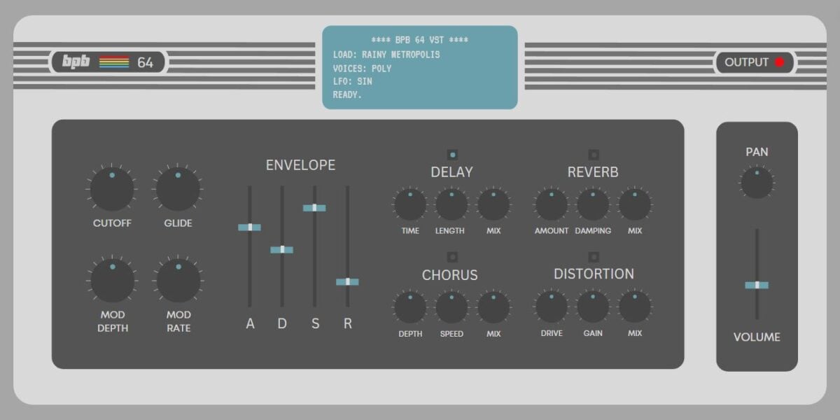 BPB 64 Is A FREE Commodore 64 Synthesizer VST Plugin - Bedroom ...