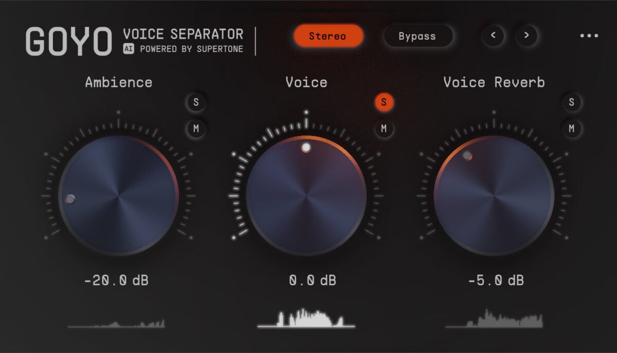 Supertone Releases Goyo Voice Separator FREE Public Beta - Bedroom ...
