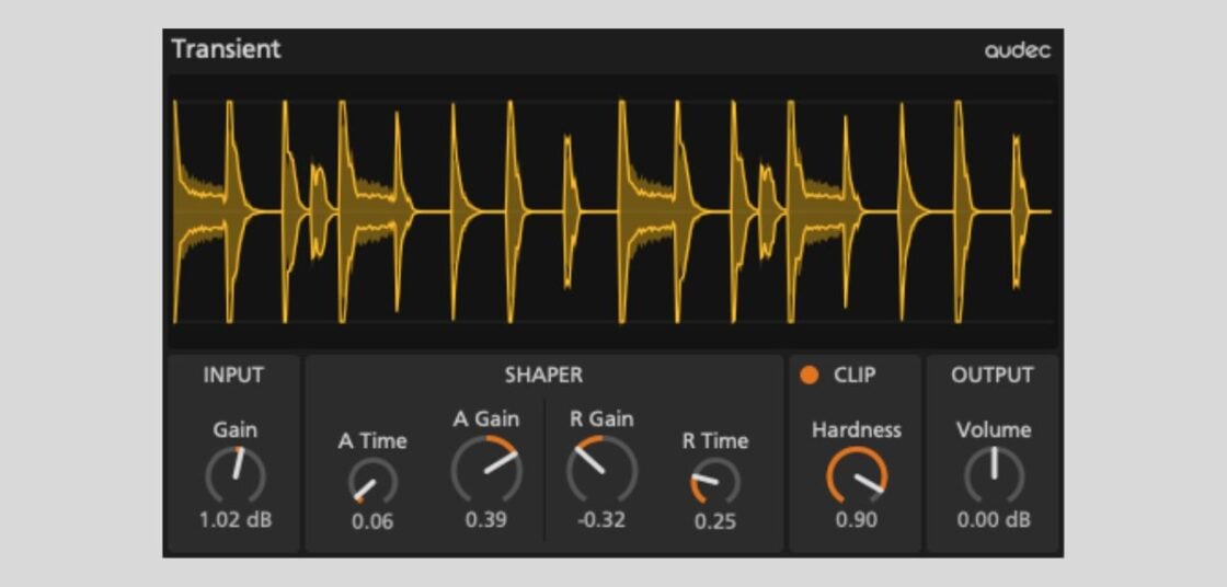 Audec Releases FREE Transient Shaper Plugin For macOS And Windows ...