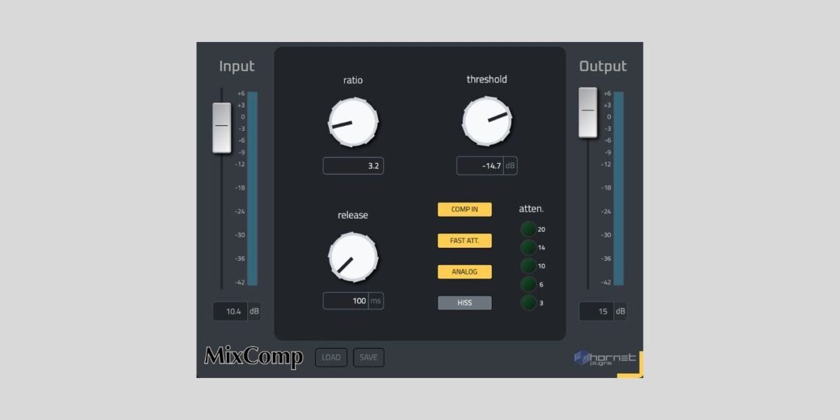 Hornet Plugins releases FREE Hornet MixComp compressor - Bedroom ...