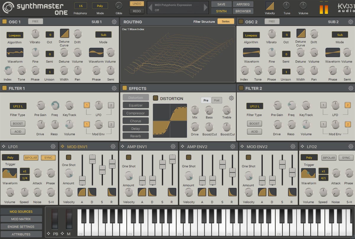 KV331 Audio SynthMaster One is just $9 + you get Bitwig Studio 8-Track ...