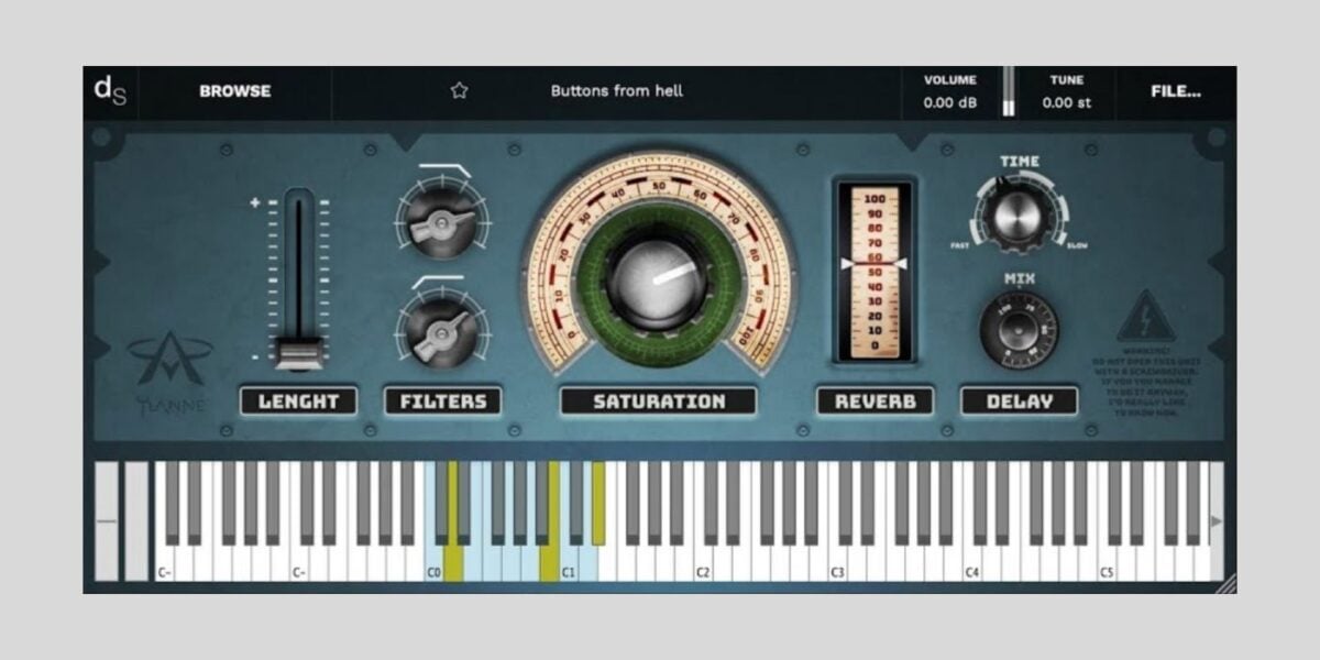 Joonas Ylänne releases Buttons from Hell, a FREE Decent Sampler instrument - Bedroom Producers Blog
