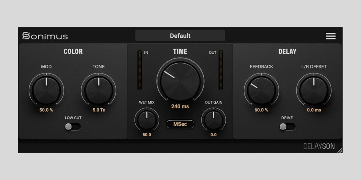 Sonimus releases DelaySon, a FREE analog-style delay plugin for Windows and macOS - Bedroom ...