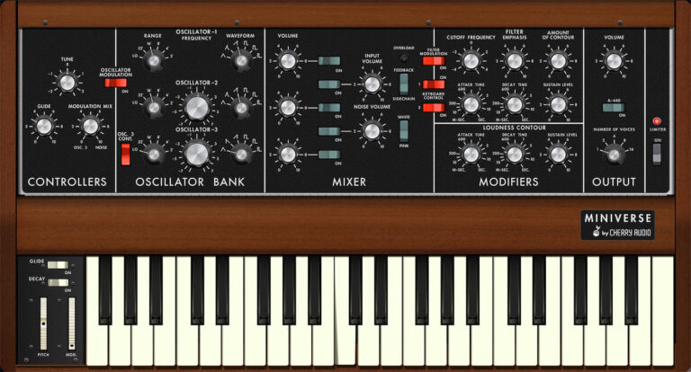 Cherry Audio Miniverse MiniMoog Model D emulation now only $19 at ...