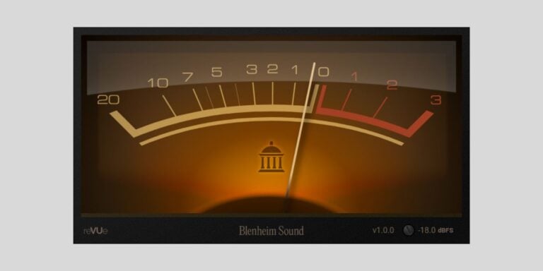 Blenheim Sound releases FREE reVUe VU metering plugin for Windows ...