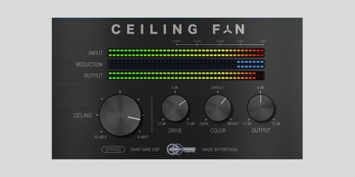 Saint Mike DSP releases Ceiling Fan clipper/limiter plugin and it's ...
