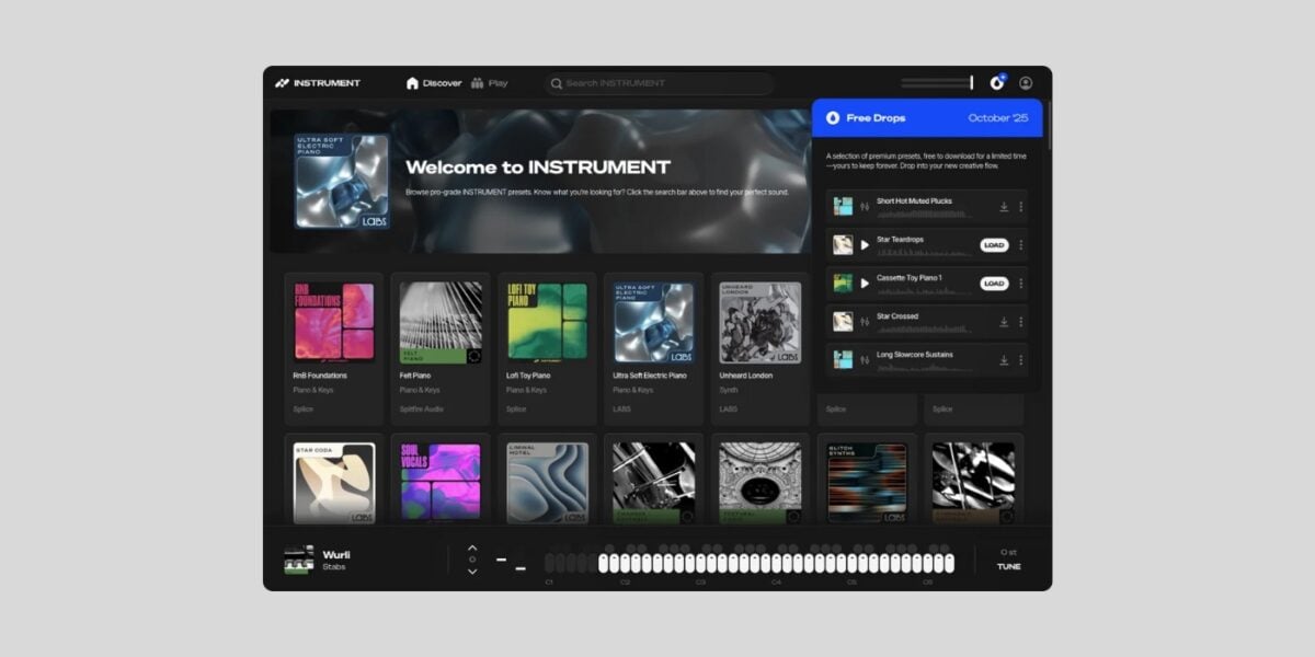 Splice Instrument is the new home of Spitfire Audio's LABS - Bedroom ...