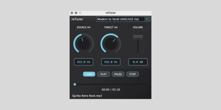 Kushview releases ReTuner, a FREE tuning conversion plugin