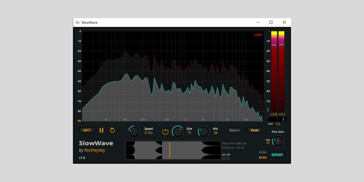 Rockheyday releases SlowWave, a free slow + reverb standalone app for ...