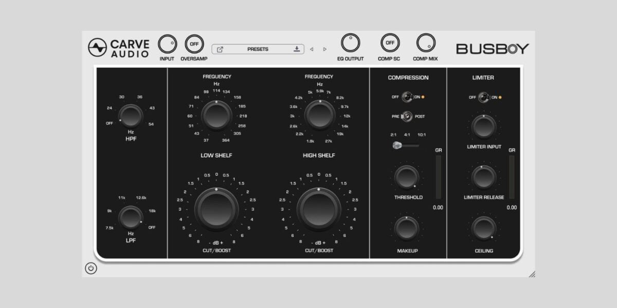 Carve Audio offers new BusBoy channel strip for FREE until March 2nd ...