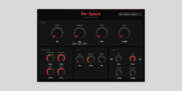 Justin Sheriff offers De-Space recording cleanup plugin FREE this week ...